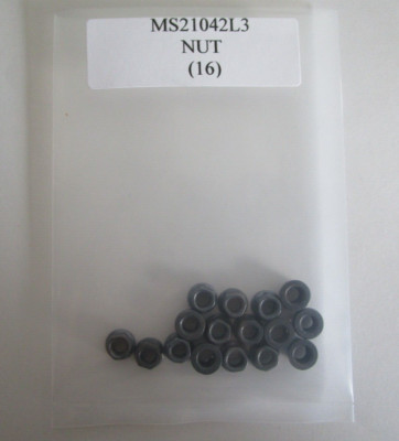 MS21042L3 Jet Nut 10-32 Self-Locking Black Oxide Steel - Lot of 16 | eBay