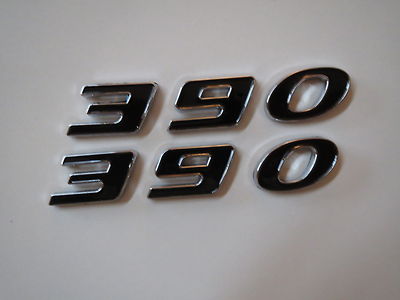FORD 390 ENGINE ID FENDER HOOD SCOOP QUARTER TRUNK EMBLEMS - BLACK | eBay