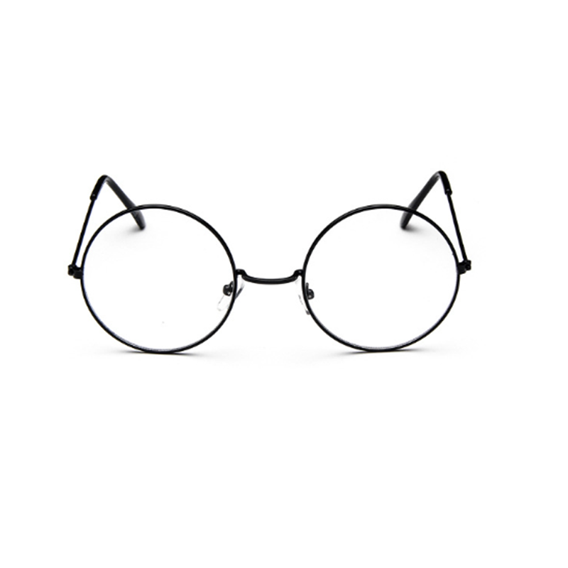 Men Women Round Metal Blue Light Blocking Reading Glasses Clear Lens ...