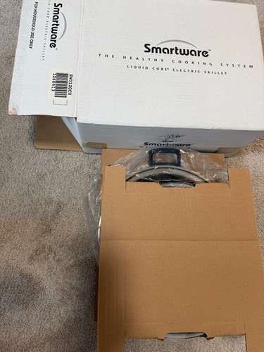 Smartware by Partners Electric Skillet 12" Stainless Steel Liquid Core 5 Quart | eBay