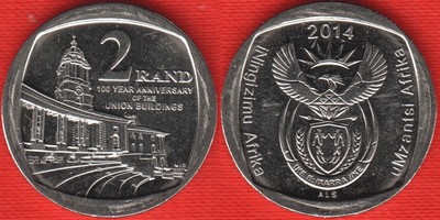 South Africa 2 rand coin 2014 "Union Buildings" UNC | eBay