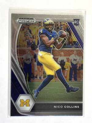 2021 Panini Prizm Draft Picks Nico Collins Rookie Card #114 Texans | eBay