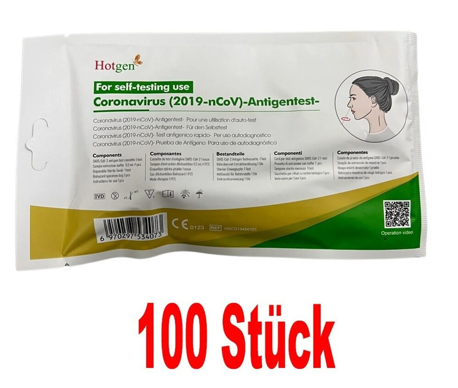 Hotgen Corona 11/10/2026 Schnelltest Antigen Nasal Selbsttest Laientest ...
