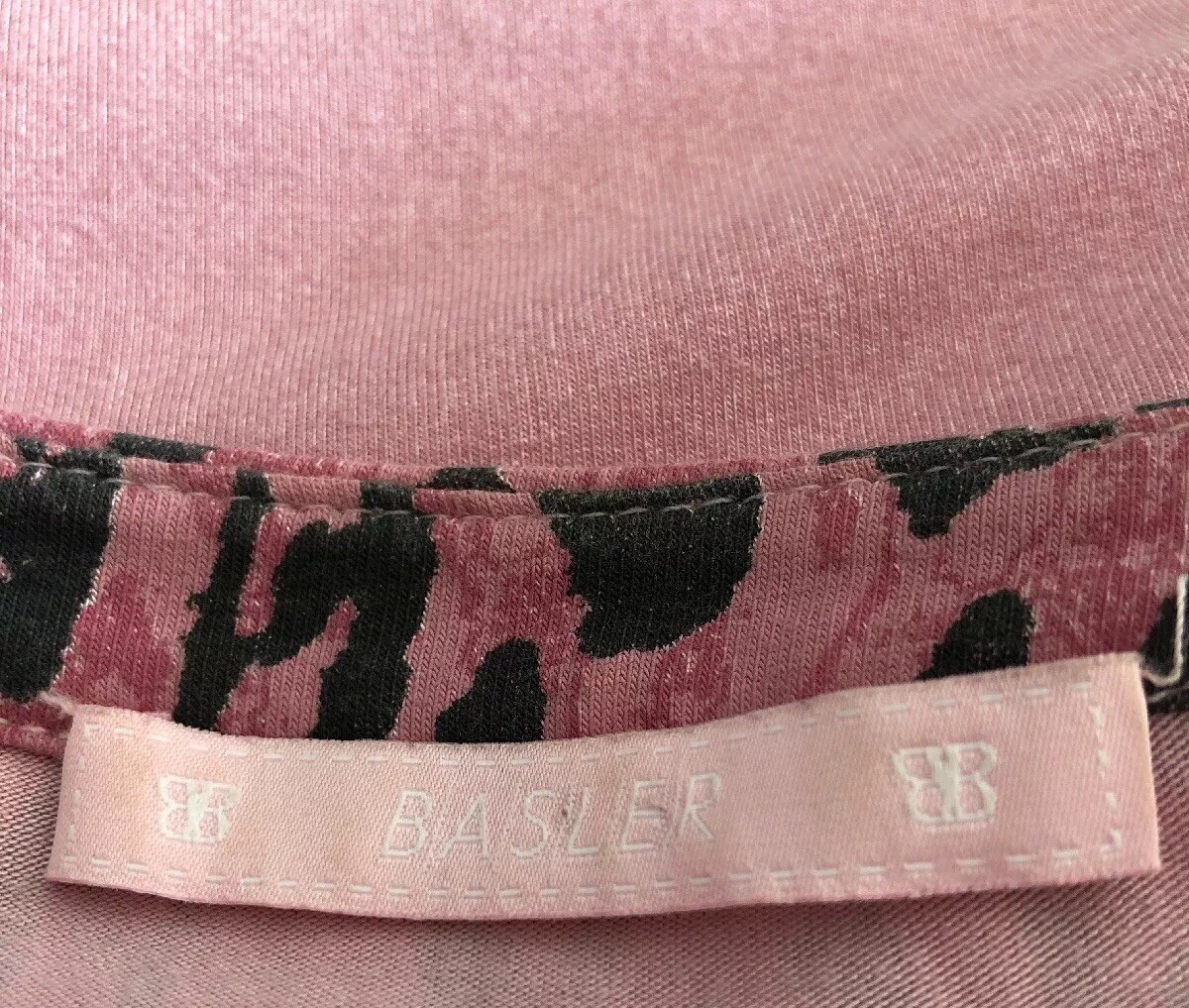 Basler Cardigan, Pink With Animal Print Detail & Studs, Size 40, As New ...