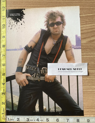 Nick Culmer of Anti Nowhere League Band Outdoor Scene 1989 Book ...