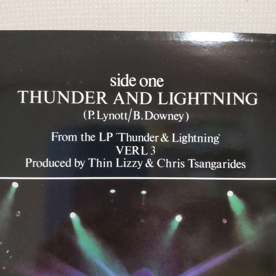 ThinLizzy Thunder and Lightning 12" Vinyl LP Classic Rock Used | eBay