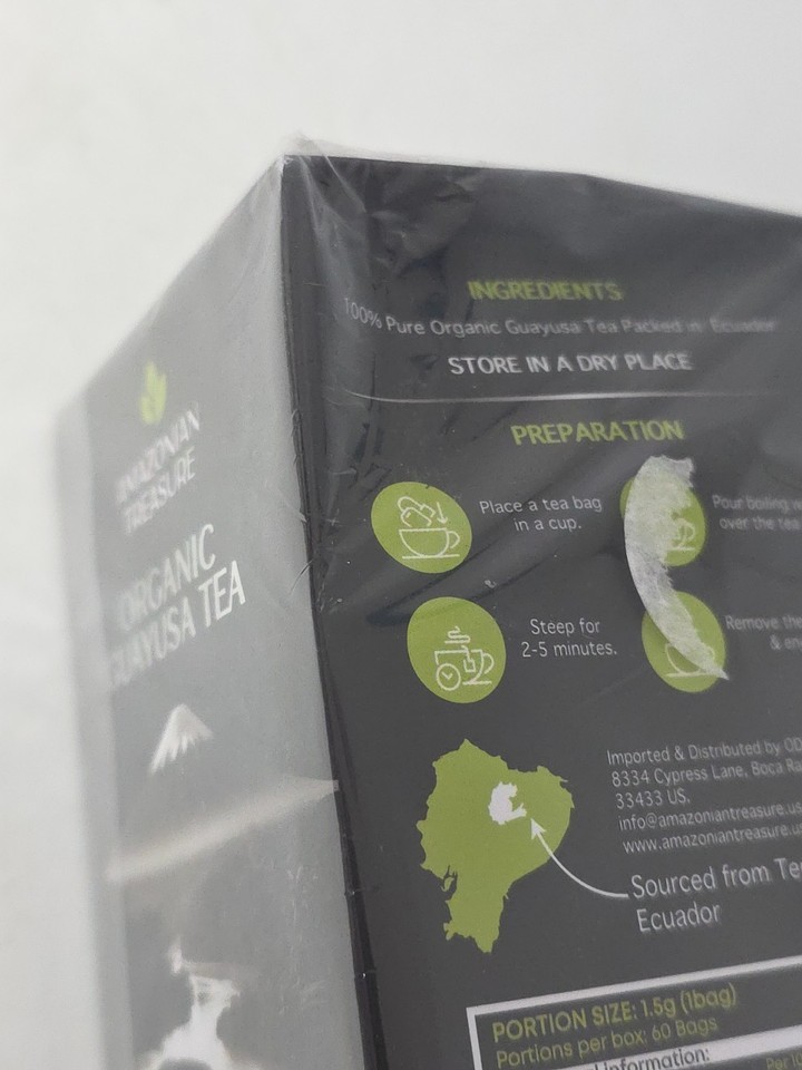 Organic Guayusa Tea Amazon Treasure 20 Tea Bags. Exp.09/27 | eBay UK