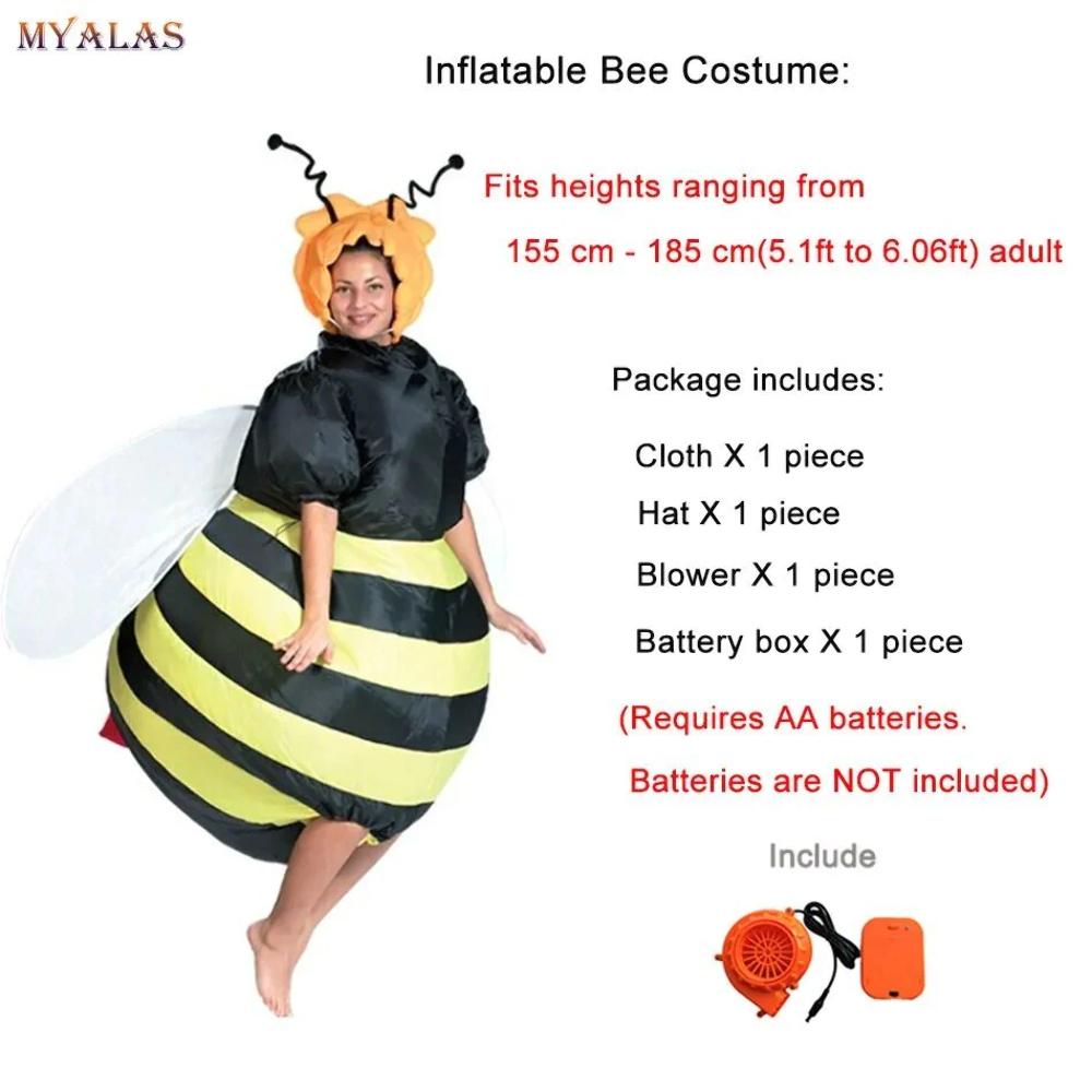 Adult Unisex Inflatable Bumblebee Costume | eBay