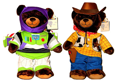 Build a Bear Buzz Lightyear Woody the Cowboy Themed 15in Teddy Set Toy ...