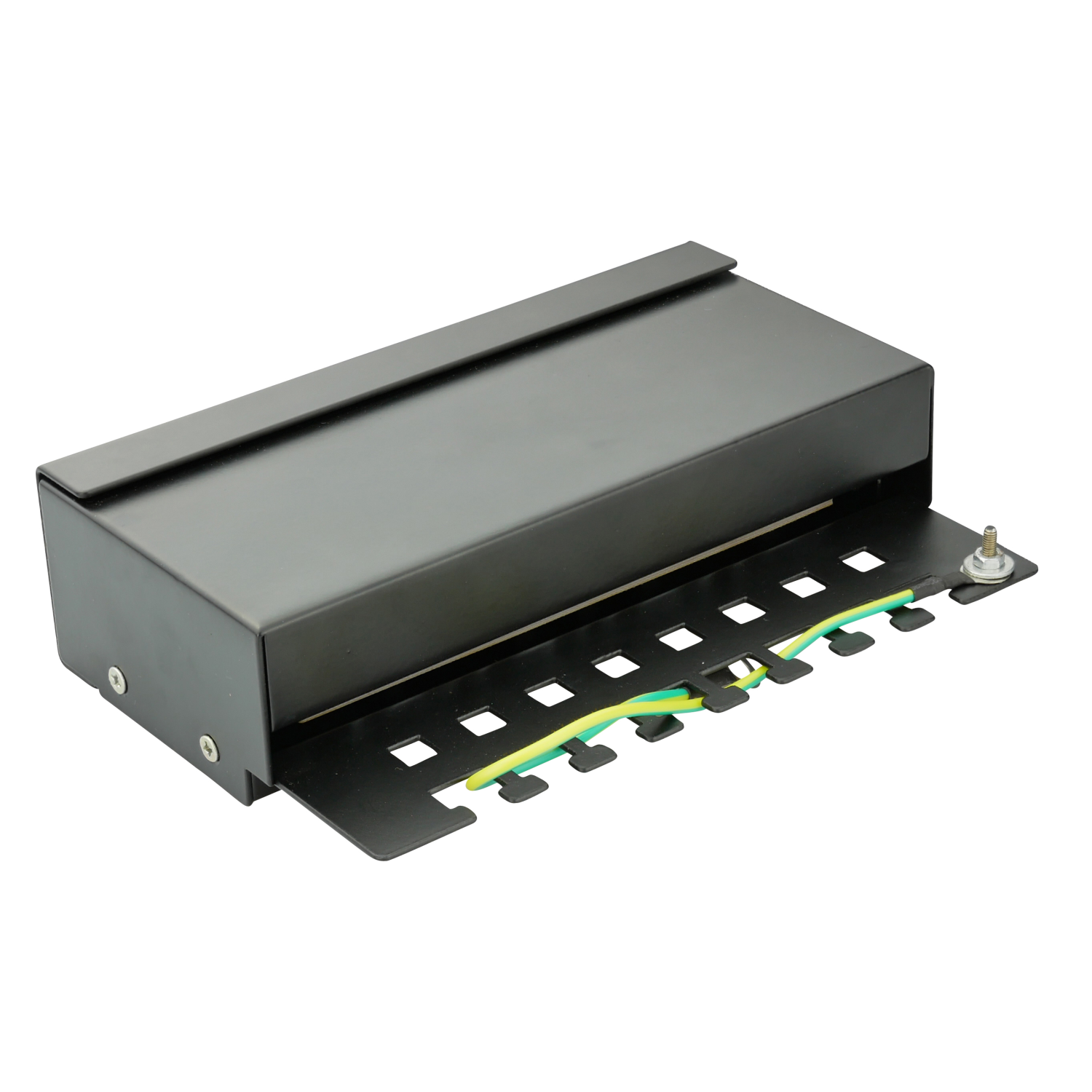 CAT6 Patchpanel 8 Port Patchfeld Netzwerk Verteilerfeld geschirmt LSA ...