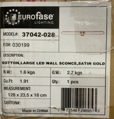 Eurofase Logo Eurofase Bravo 16 Light Dark Gray Outdoor LED Sconce