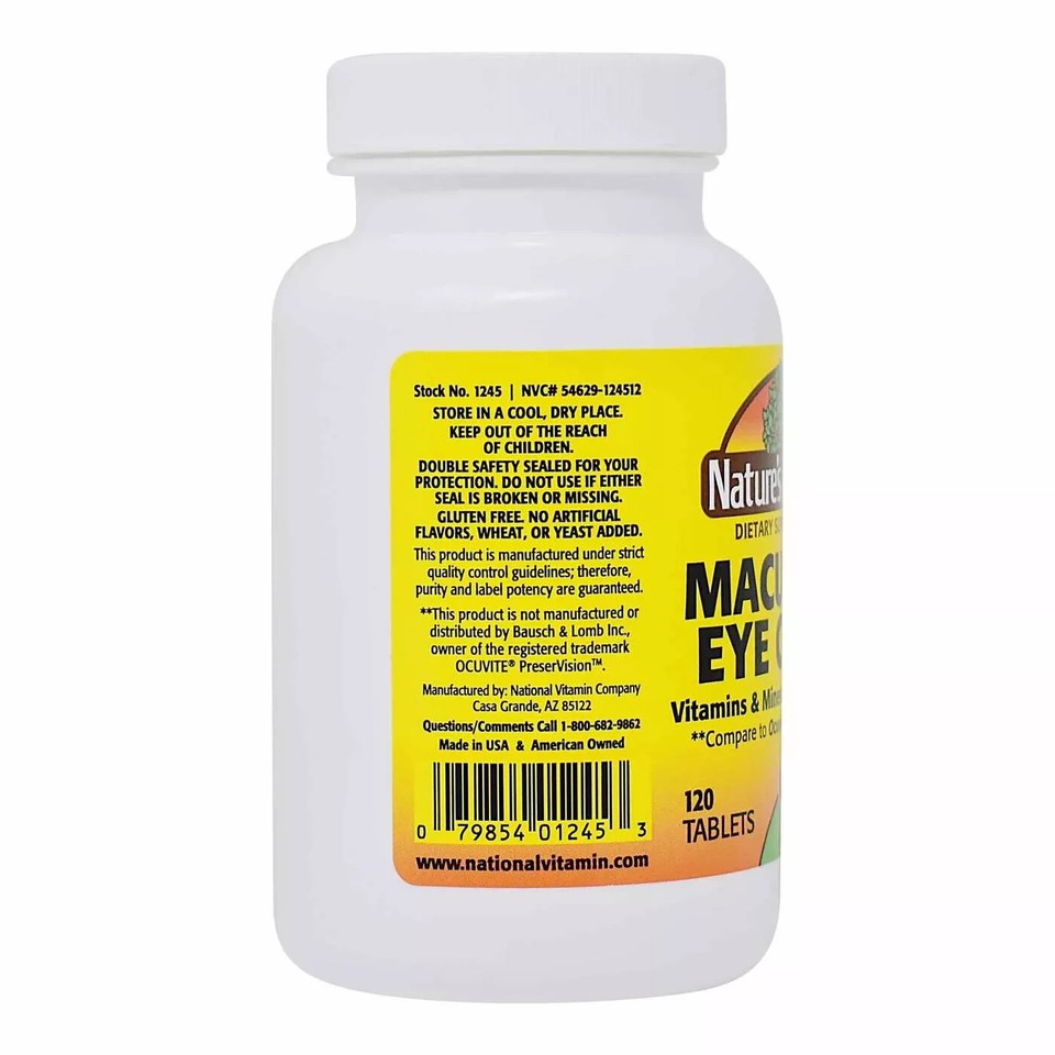 (2PK) Nature's Blend Macuvite Eye Care w Lutein, 120 Tablets ...
