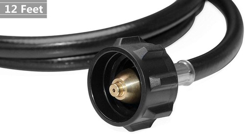 12 Ft Propane Tank Extension Gauge Adapter hose for RV, Gas Grill ...