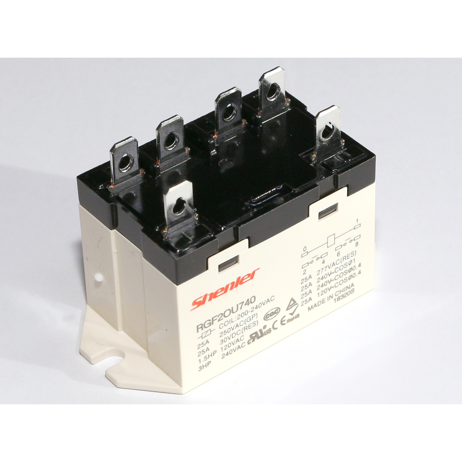 Relais 230V AC Spulenspannung 2x25A Schließer zu Heizlüftern Bauheizer ...