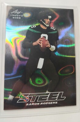 2023 LEAF TRINITY STEEL INSERT CARD / SILVER LAVA PARALLEL AARON ...