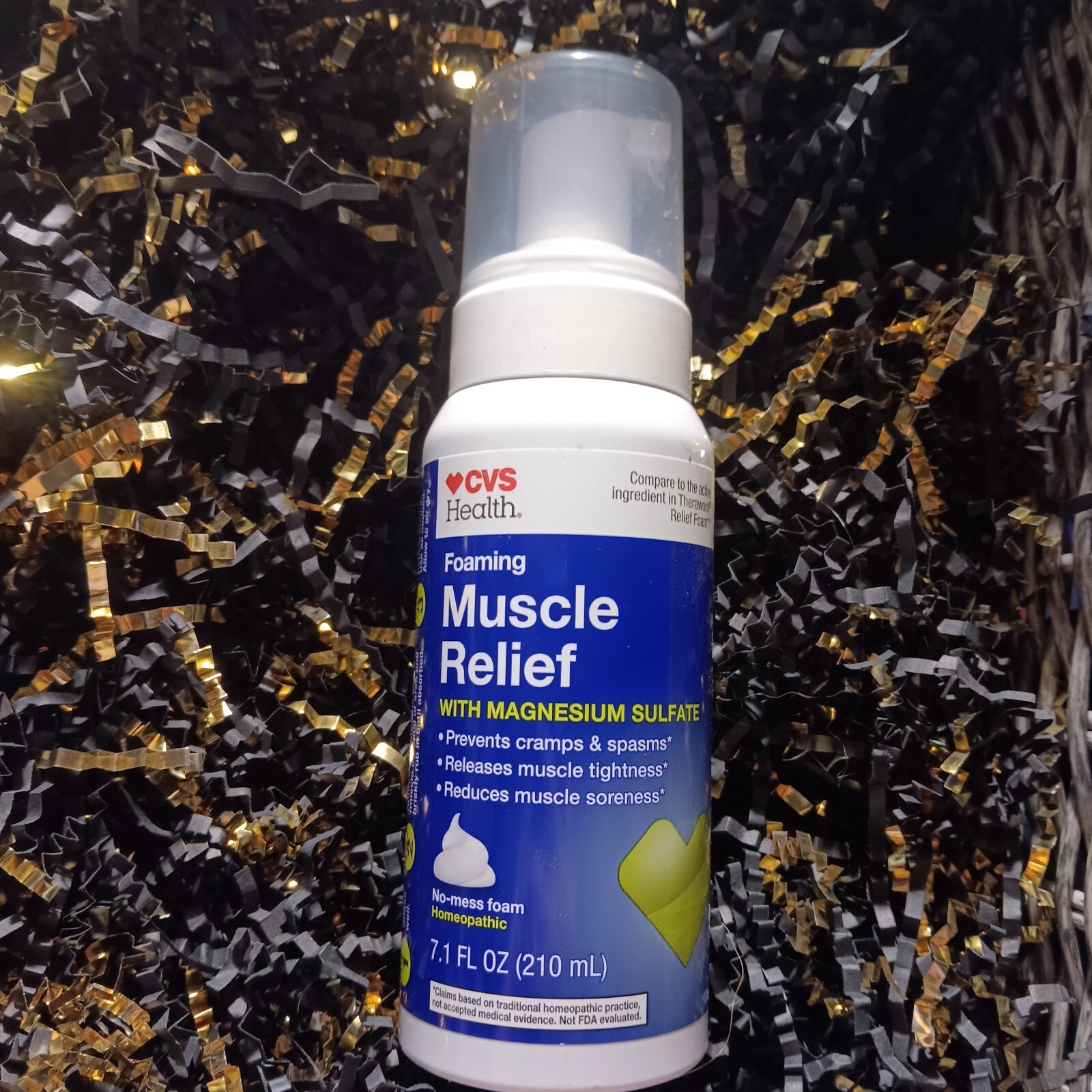 CVS Foaming Muscle Relief with Magnesium Sulfate 7.1 fl oz Exp 4/2025 ...
