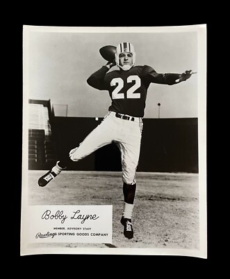 Vintage Bobby Layne Rawlings Advisory Staff Original 8x10 Photo ...