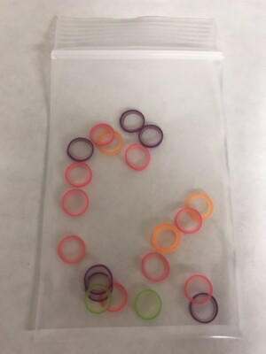 20 PK Random Colored Weed Guards for Black Nickle Weedless Senko Hooks ...