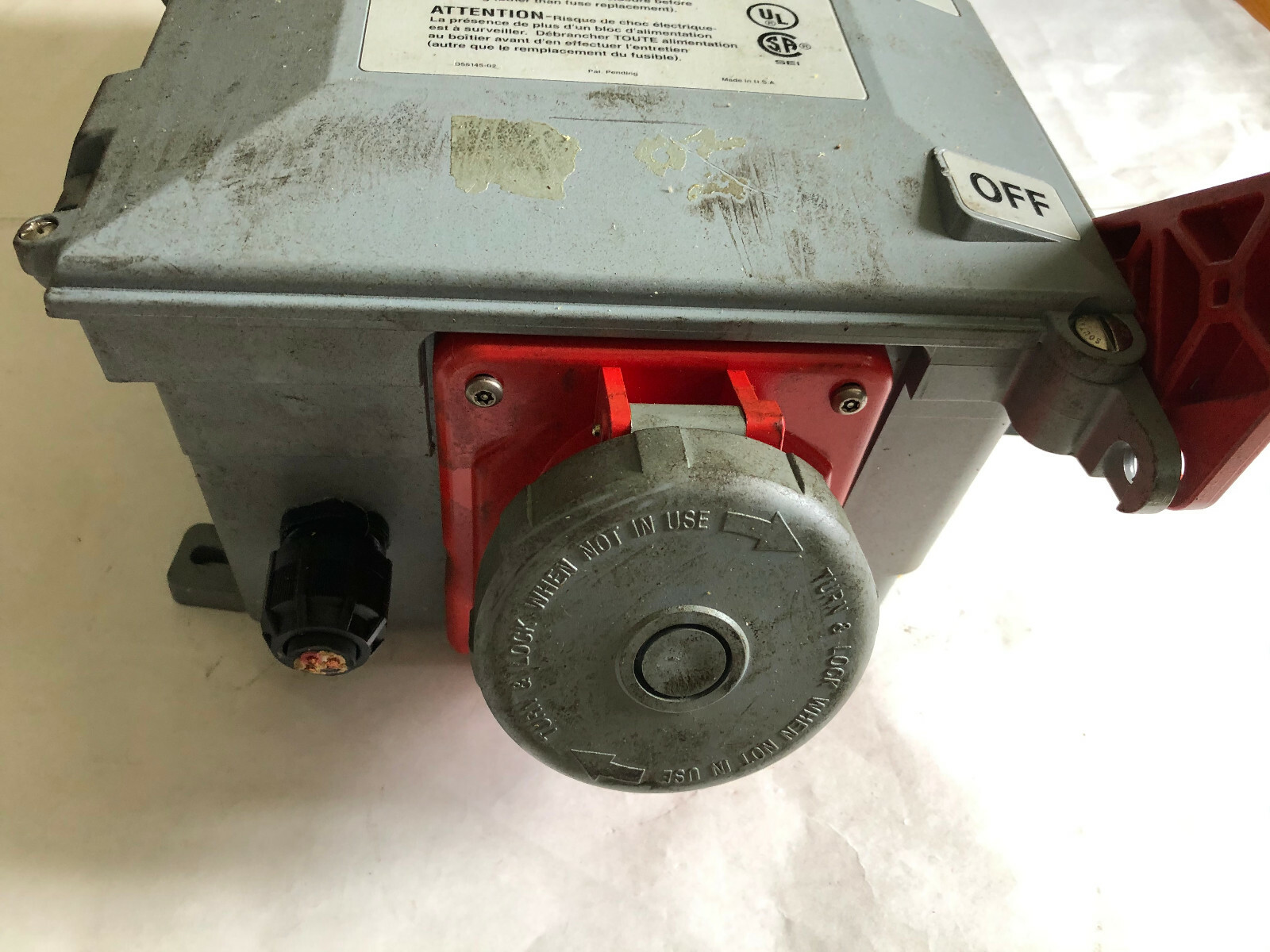 HUBBELL 430MIF7W,HBL430MIF7W FUSED RECEPTACLE WITH 430P7W MALE PLUG,CG ...