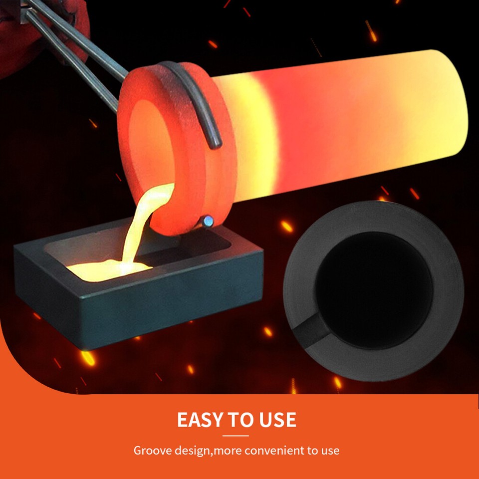 1/2/3KG High Purity Graphite Crucible Smelting Tool for Electric ...