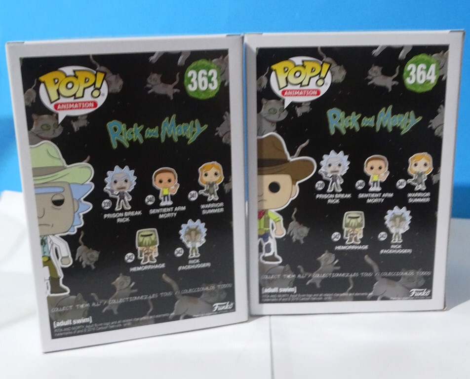 Funko Pop! BUNDLE Western Rick #363 + Morty #364 2018 summer convention ...
