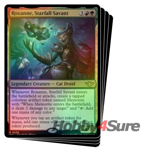 Foil Roxanne, Starfall Savant X4 M/NM Magic MTG Outlaws Of Thunder ...