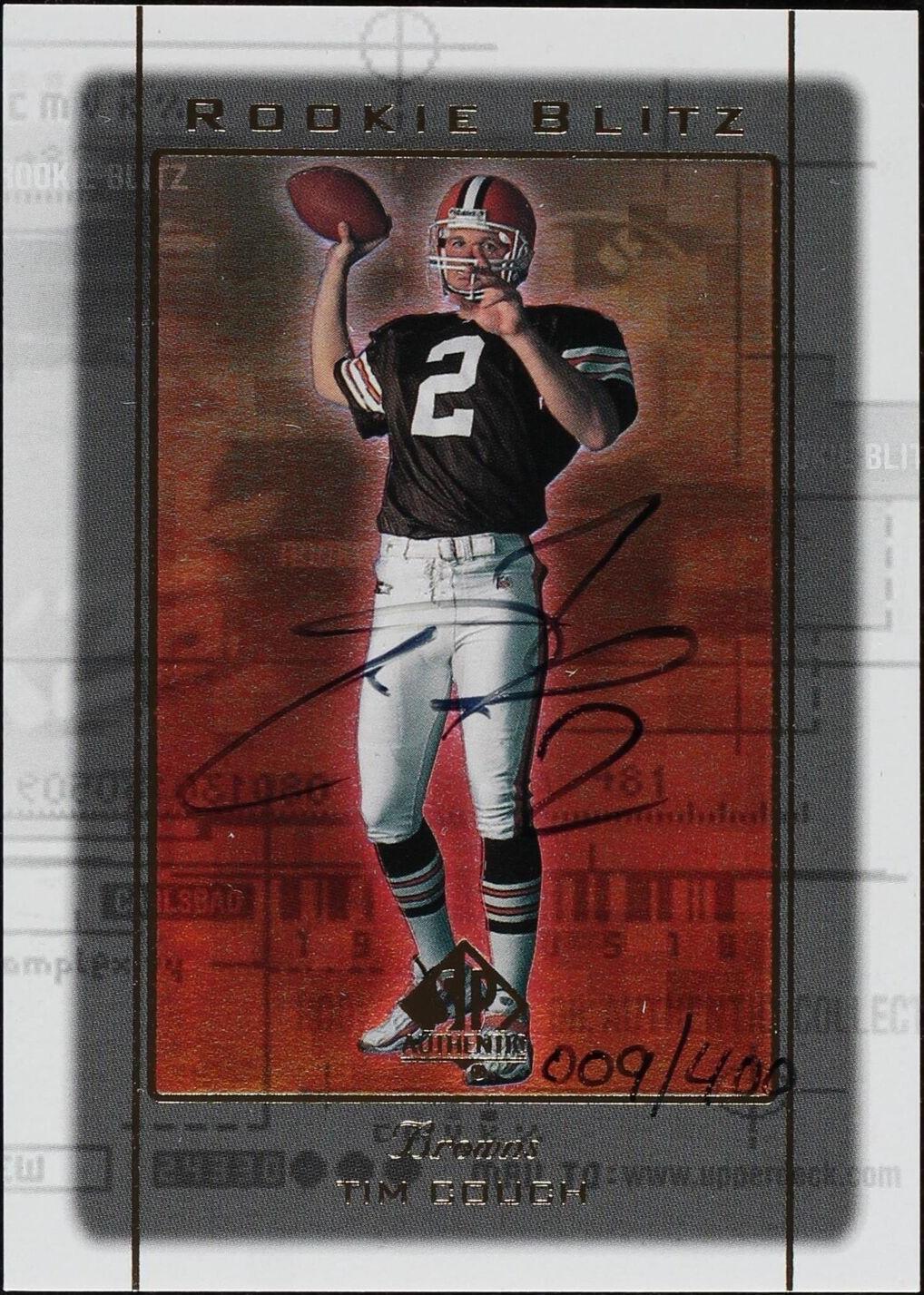 2000 SP Authentic - Buyback Autographs Tim Couch #RB2 1999 SP Authentic ...