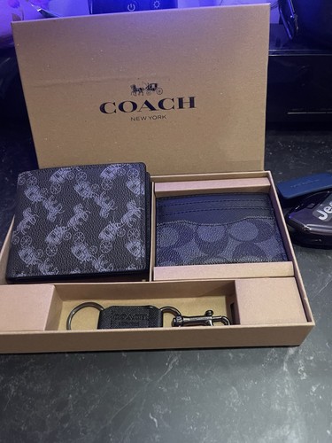 COACH Wallet Set For Men Black Color FREE SHIPPING!!! | eBay