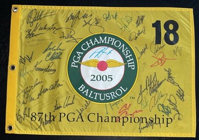 2005 PGA Championship Golf Pin Flag Signed By Players In The Field | eBay