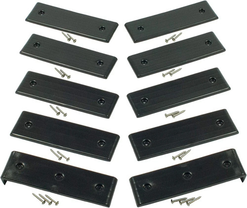 E-Z Slide Boat Trailer Slides and 8 Pads (3"x10") + 2 BunkEnders, Black ...