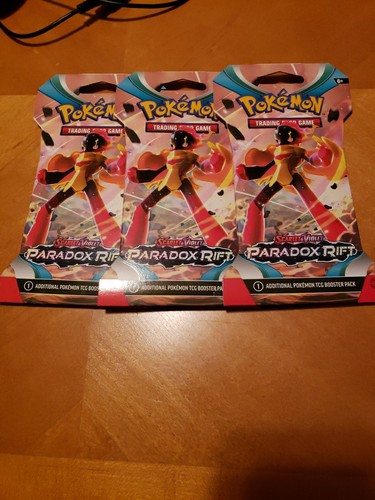 3 Paradox Rift Sleeved Booster Packs Pokémon TCG. Factory Sealed. | eBay