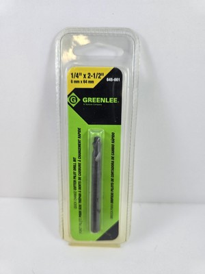 Greenlee 645-001 Pilot Drill Bit, 1/4 Dia X 2 1/2 In L | eBay