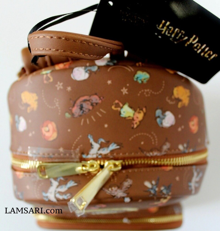 Harry Potter Chibi Creatures Hogwarts School Mini Backpack Brown B NWT ...