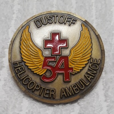 AUTHENTIC 54TH HELICOPTER AMBULANCE AIR RESCUE DUSTOFF OLD RARE ...