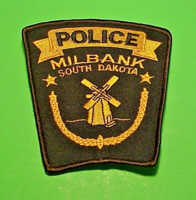 MILBANK SOUTH DAKOTA SD ( BROWN BORDER ) 4" POLICE PATCH FREE SHIPPING ...