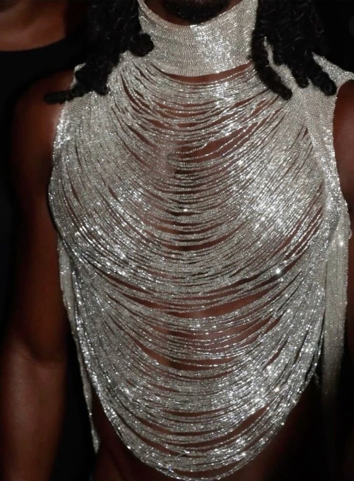 Sale! Buy Now! Handmade Beaded Crystal Top, White Top, Custom Order | eBay