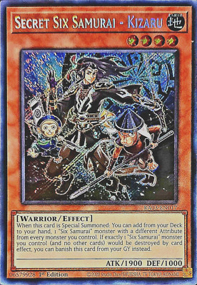 Secret Six Samurai - Kizaru RA03-EN017 (Secret Rare) | eBay