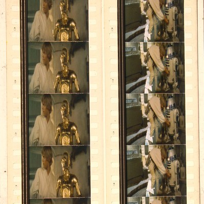 Vintage Original Star Wars 1977 Film Cell 35mm - Princess Leia Hologram ...