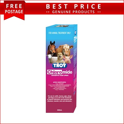 Troy 500 Ml Chloromide Spray for Dogs, Horses and Farm Animals | eBay ...