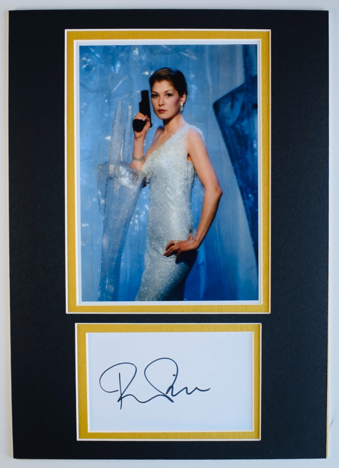 Rosamund Pike Signed Autograph A4 photo display James Bond Miranda ...