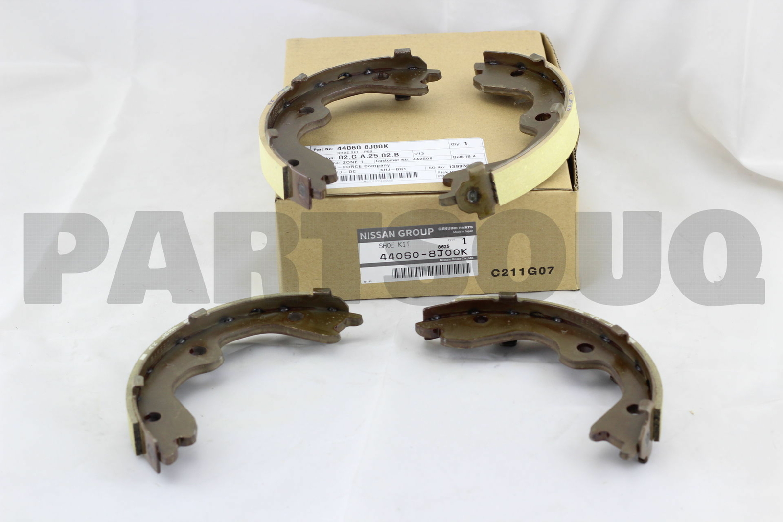 440608J00K Genuine Nissan SHOE SET-PARKING BRAKE 44060-8J00K | eBay
