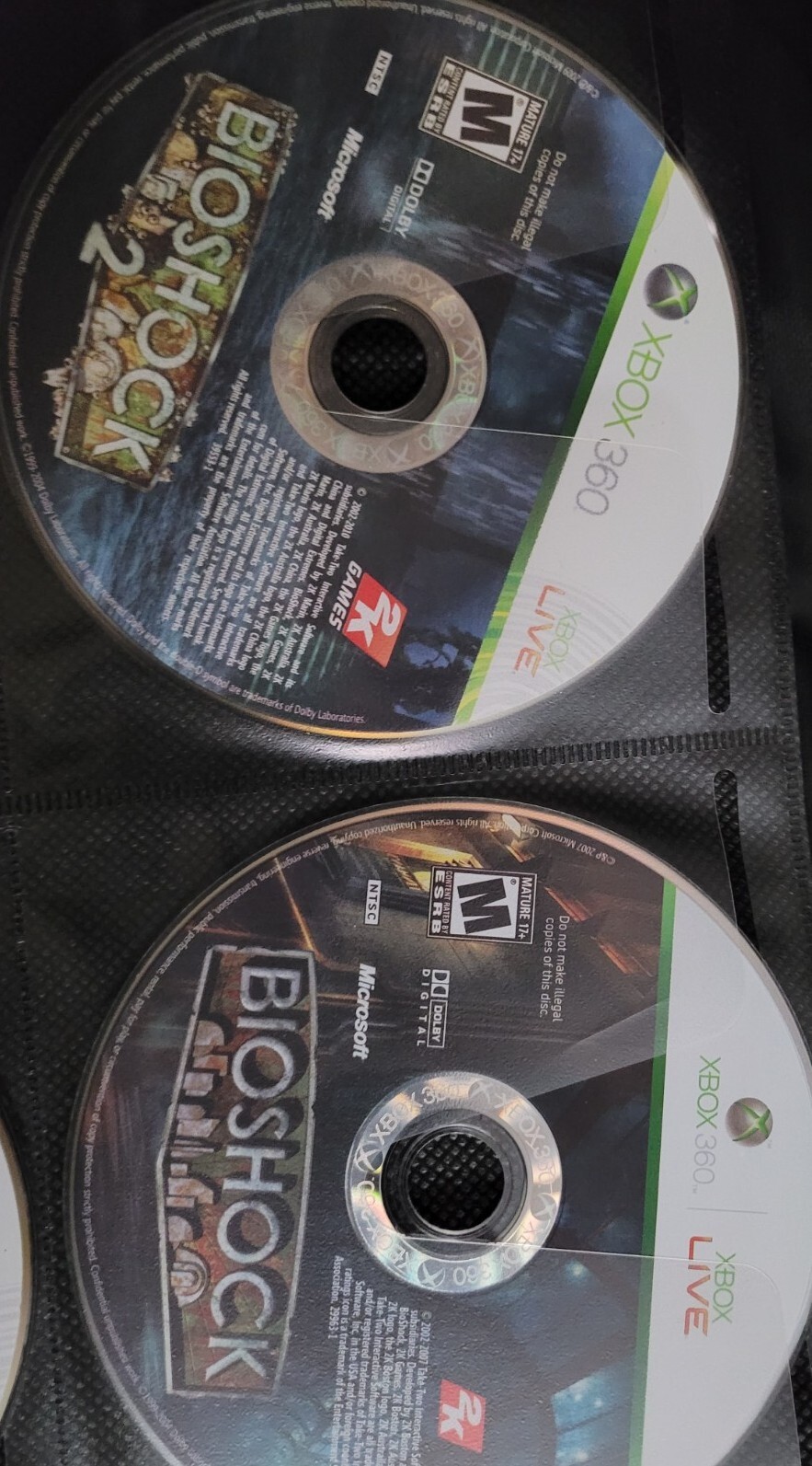 BioShock 1 & 2 (Xbox 360, 2010) Discs Only 710425395536 | eBay