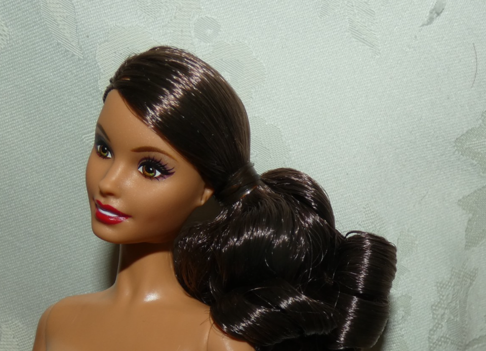 NUDE MATTEL BARBIE DOLL NEYSA 2019 HISPANIC DARK BROWN HAIR MODEL MUSE ...
