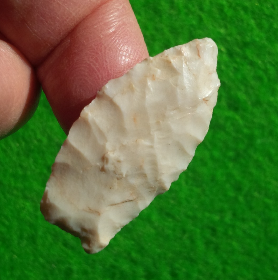 1-1/2" AGATE PALEO BLACK ROCK CONCAVE CALIFORNIA ARROWHEAD AUTHENTIC ...