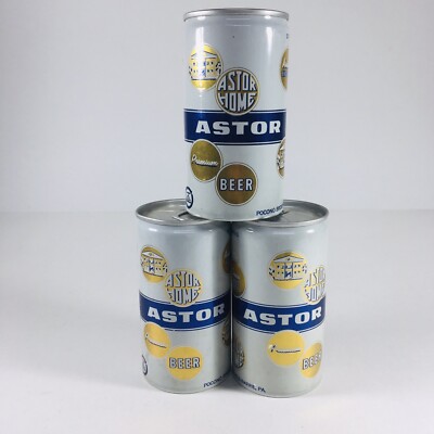 Astor Home Premium Beer Can (Lot Of 3) BOTTOM OPENED | eBay