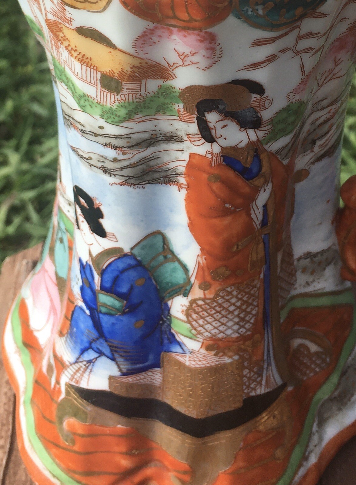 Hot Chocolate Asian Hand Painted Pot Orange | eBay
