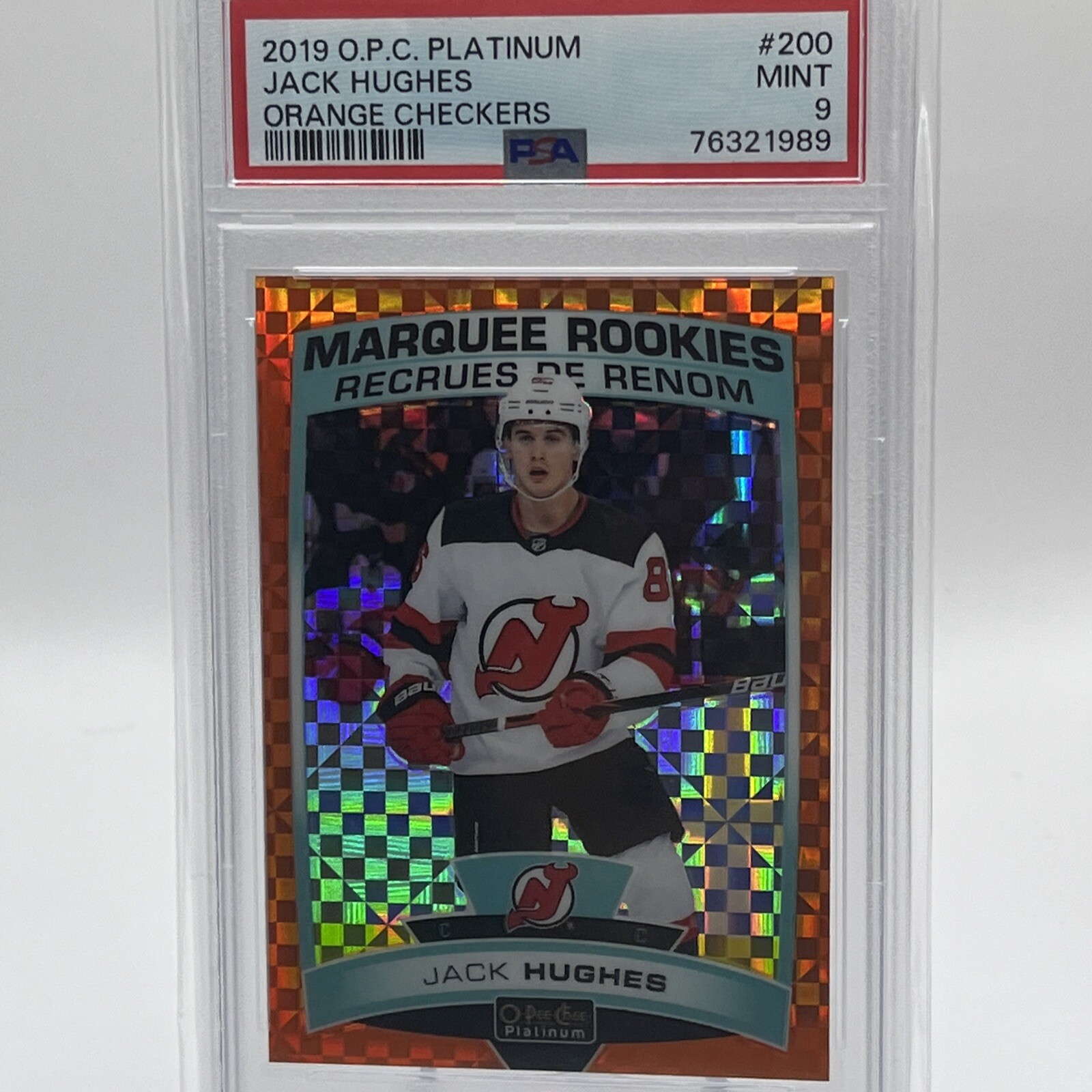 2019-20 O-Pee-Chee Platinum - Marquee Rookies Jack Hughes #200 Orange ...