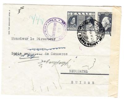 Greece Postal Envelope-HG:B3-ATHENS 13/II/1941-WWII CENSOR to | eBay