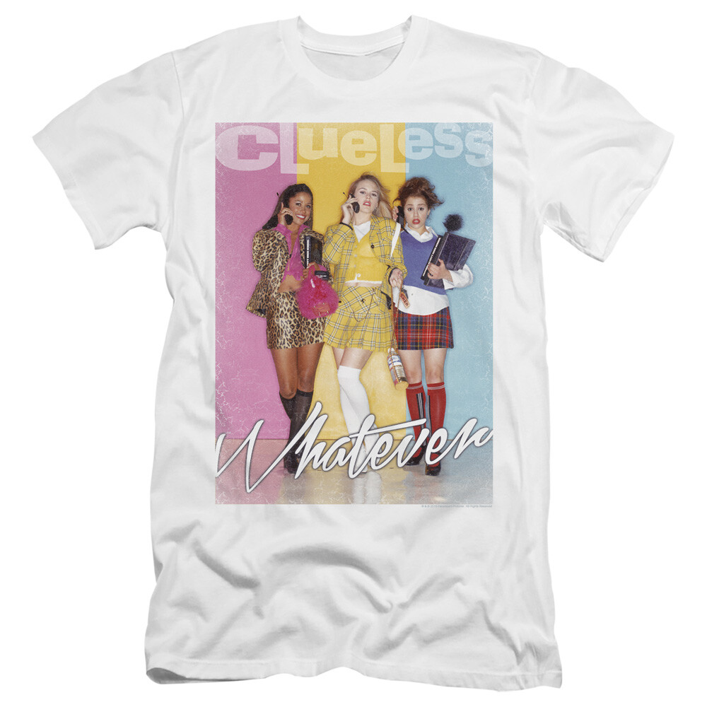 Clueless Premium Canvas T-Shirt Whatever White Tee | eBay