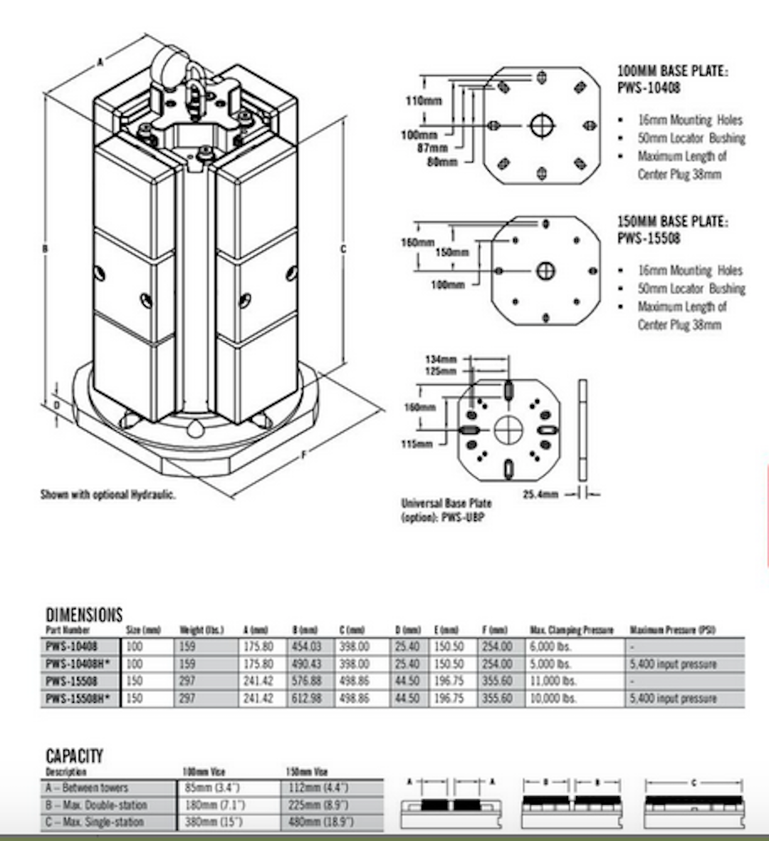 Parlec Tombstone Horizontal Machining Chick Vise Multi Lok Tombstone | eBay